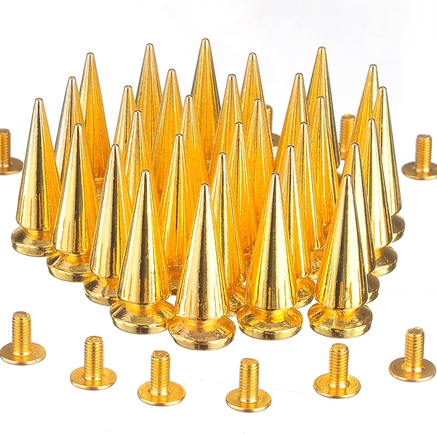 Amazon.com: RUBYCA 25MM 30 Sets Large Metal Big Tree Spikes and Studs ...