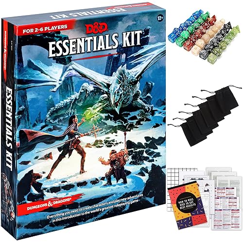 Dungeons and Dragons Essentials Kit - Starter Set Bundled with 6 Dice ...