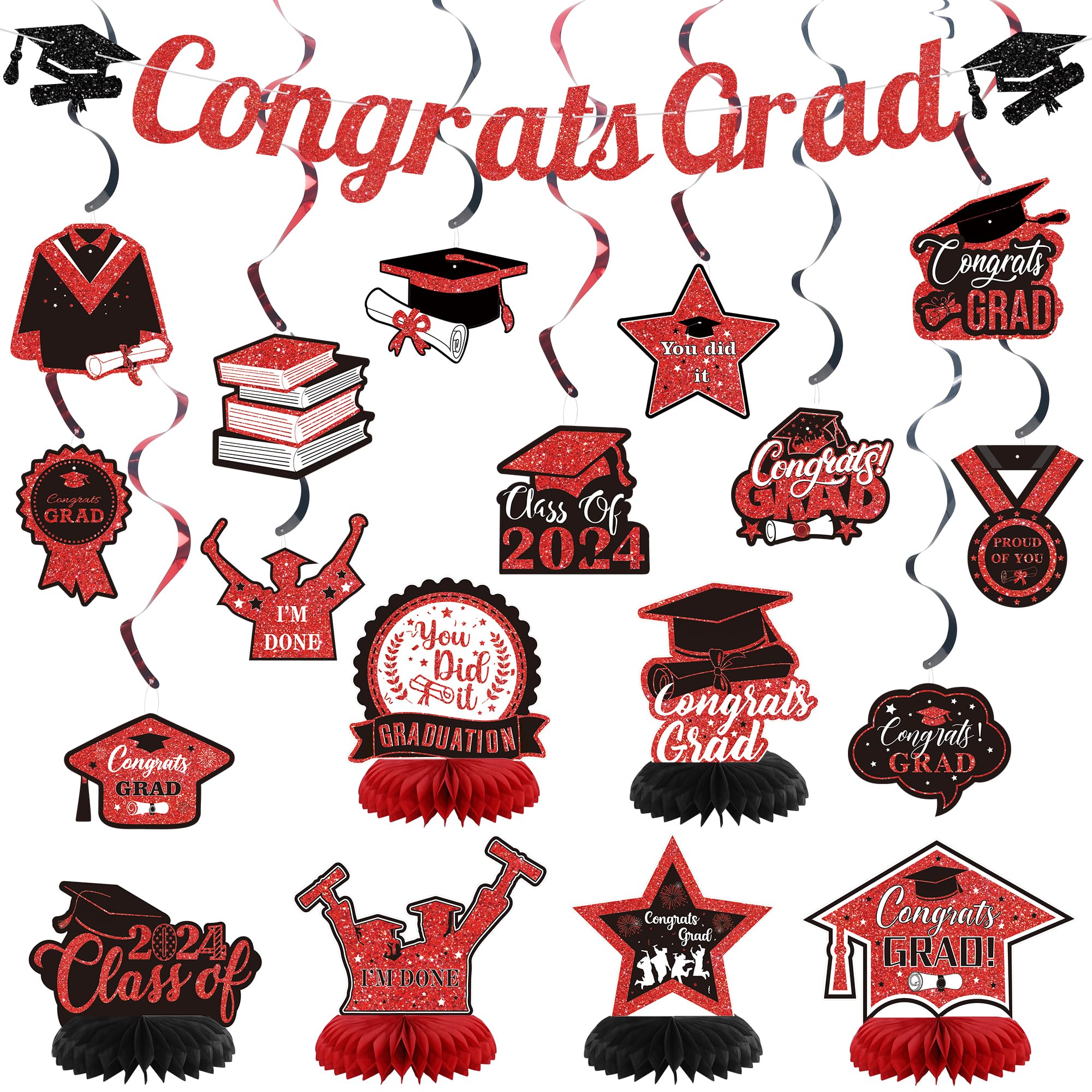 Graduation Party Decorations Congrats Grad Banner Class of 2024 ...