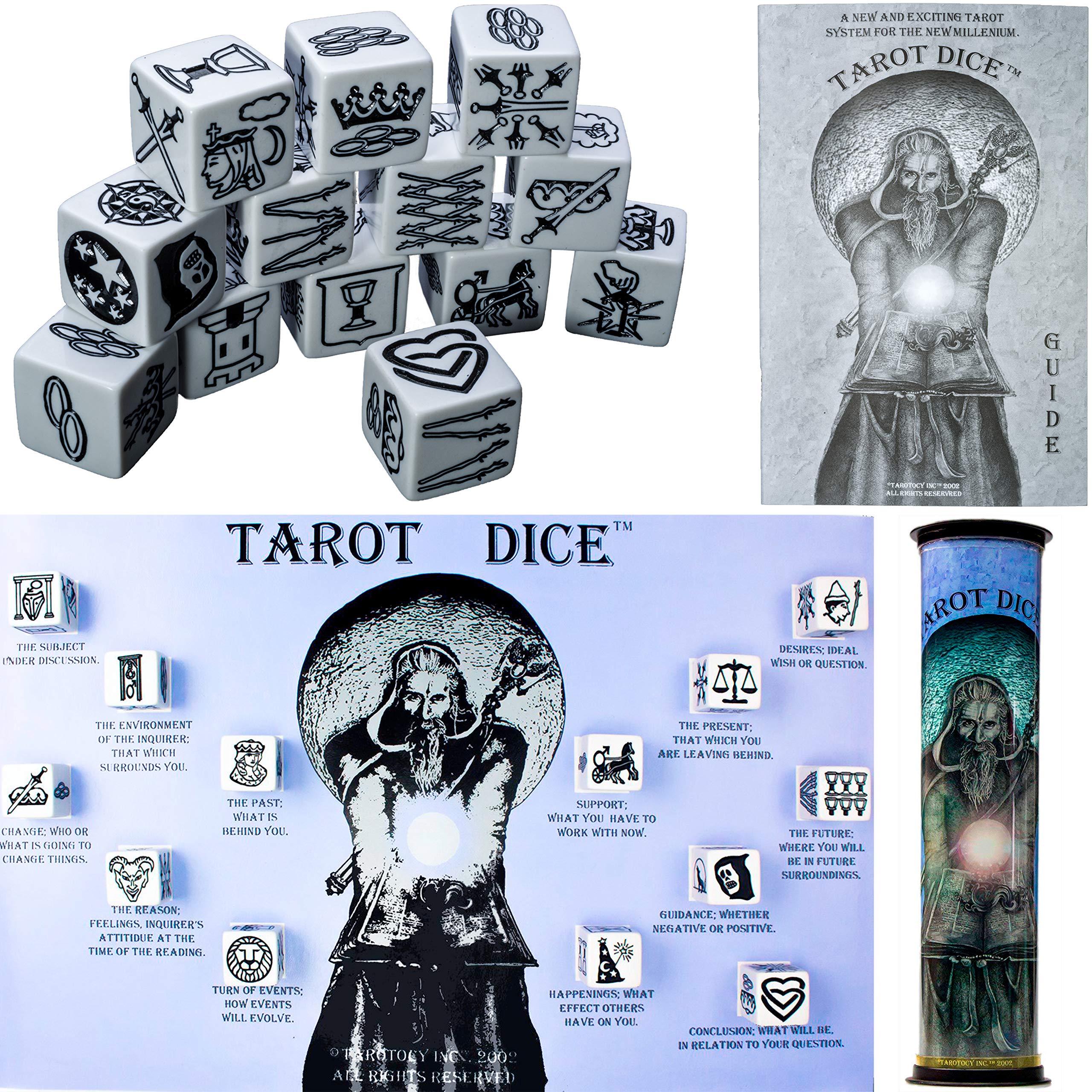 Mua Finely Etched Tarot Dice Fortune Telling Game. 78 Precise Designs ...
