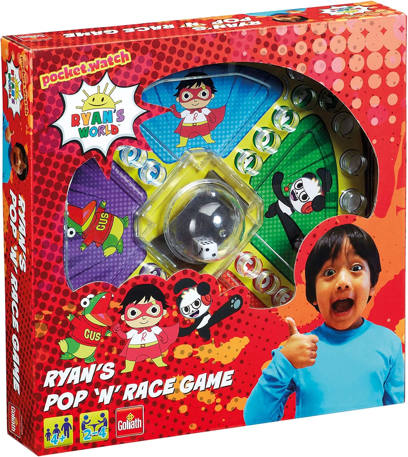 Goliath Games Ryan’s World Pop n Race, Classic Fast Action Game for ...