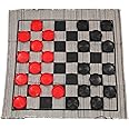 Amazon.com: Multiflex Designs Jumbo Checkers Rug Game, 3 Inch Diameter ...