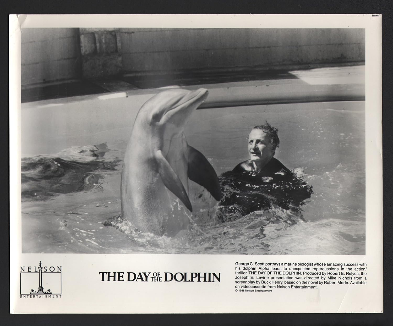 MOVIE PHOTO: Day of the Dolphin-George C. Scott-B&W-Still at Amazon's ...