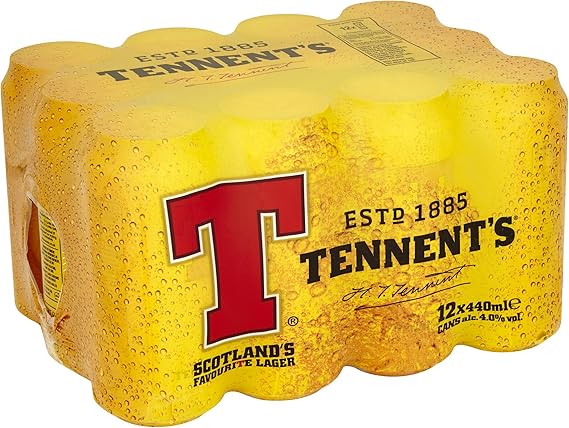 Tennents Lager, 12 x 440ml: Amazon.co.uk: Grocery