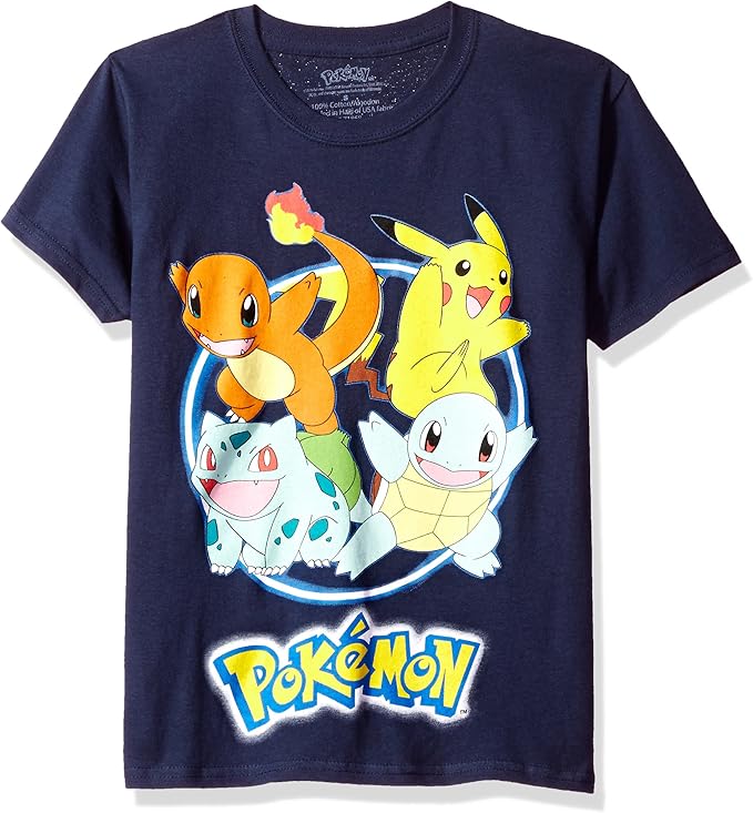 Pokemon - Playera de Manga Corta para niños, Marino, X-Large: Amazon ...