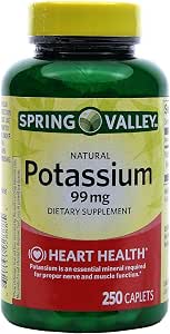 Amazon.com: Spring Valley Potassium 99 mg from Potassium Gluconate 595 ...