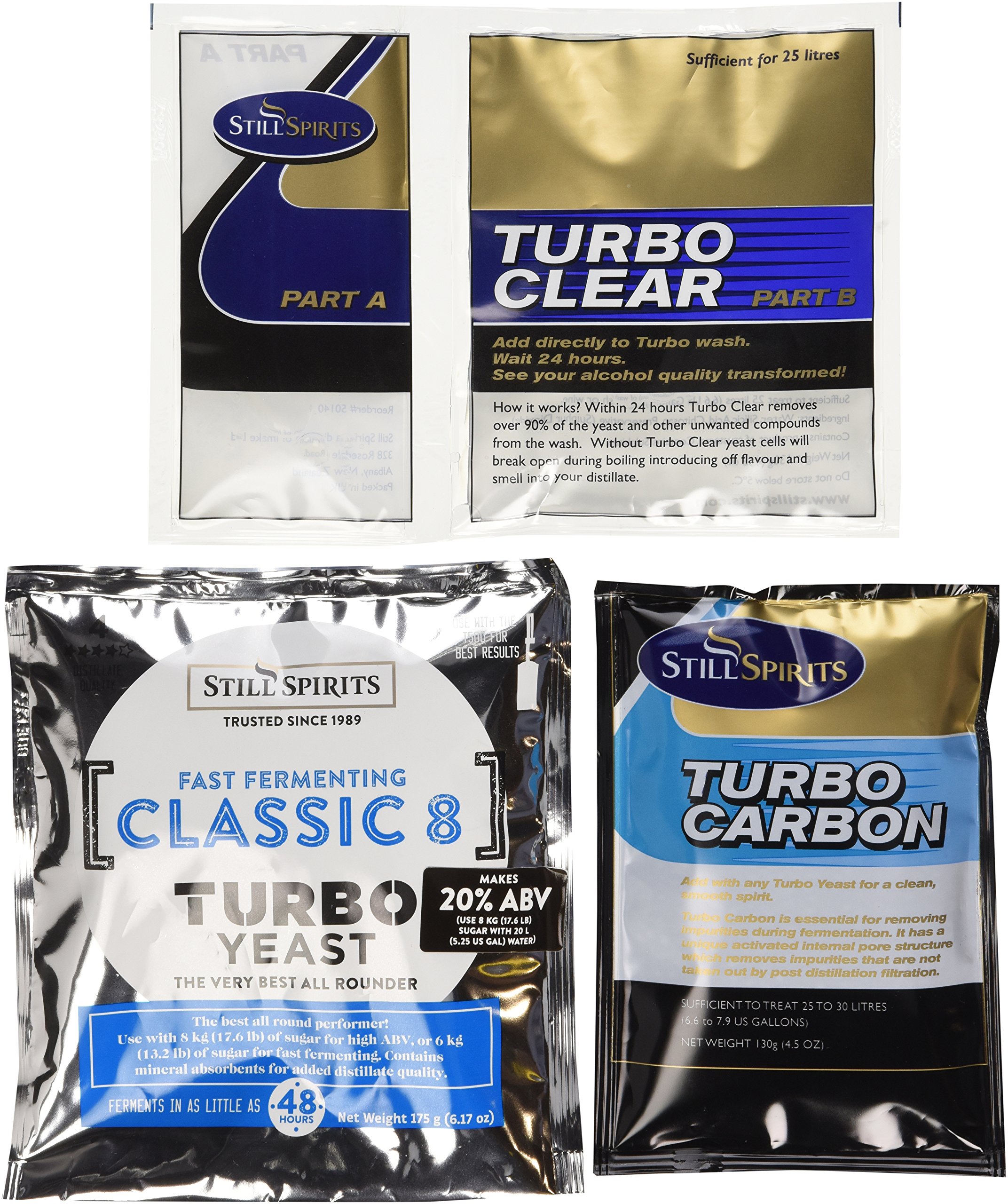 Mua Triple Pack - Classic 8 Turbo Yeast, Turbo Carbon and Turbo Clear ...