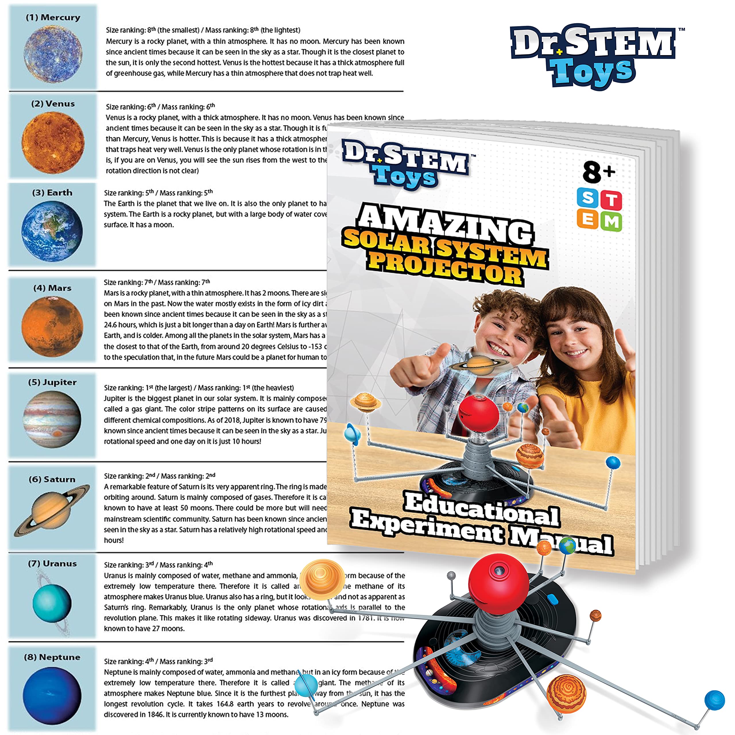 Mua Solar System Projector Kit - Motorized Planet Model Set for Kids ...
