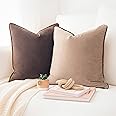 Amazon.com: MONDAY MOOSE Decorative Throw Pillow Covers Cushion Cases, Set of 2 Soft Velvet ...