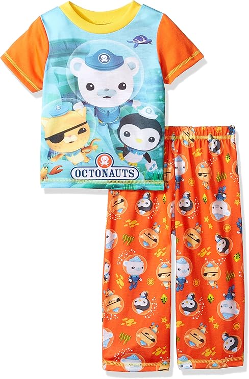 Amazon.com: Octonauts Boys 2pc Sleepwear Set, Orange, 2T: Clothing