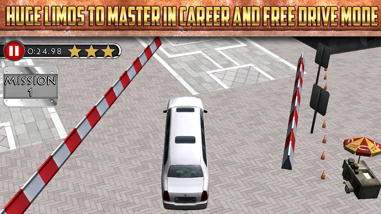 3D Limo Parking Simulator - Real Limousine and Monster Car Driving Test ...