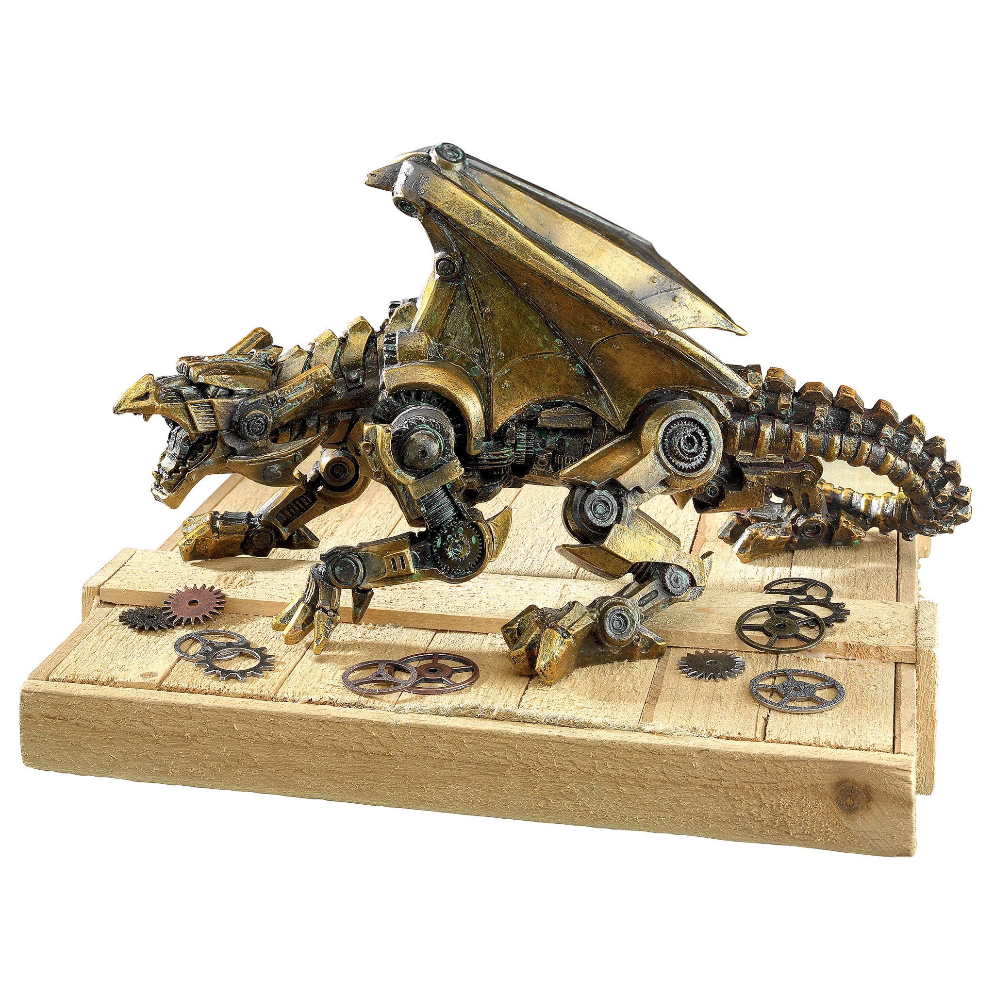 Mua Design Toscano Steampunk Gothic Gear Dragon Statue, Bronze trên ...