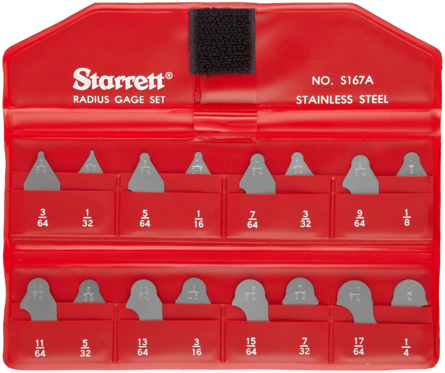 Starrett S167AZRadius - Calibre para radios (sin soporte, acabado ...