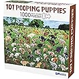 Amazon.com: 1000 Piece Puzzle, 101 Pooping Puppies, Dogs Pooping Puzzle ...