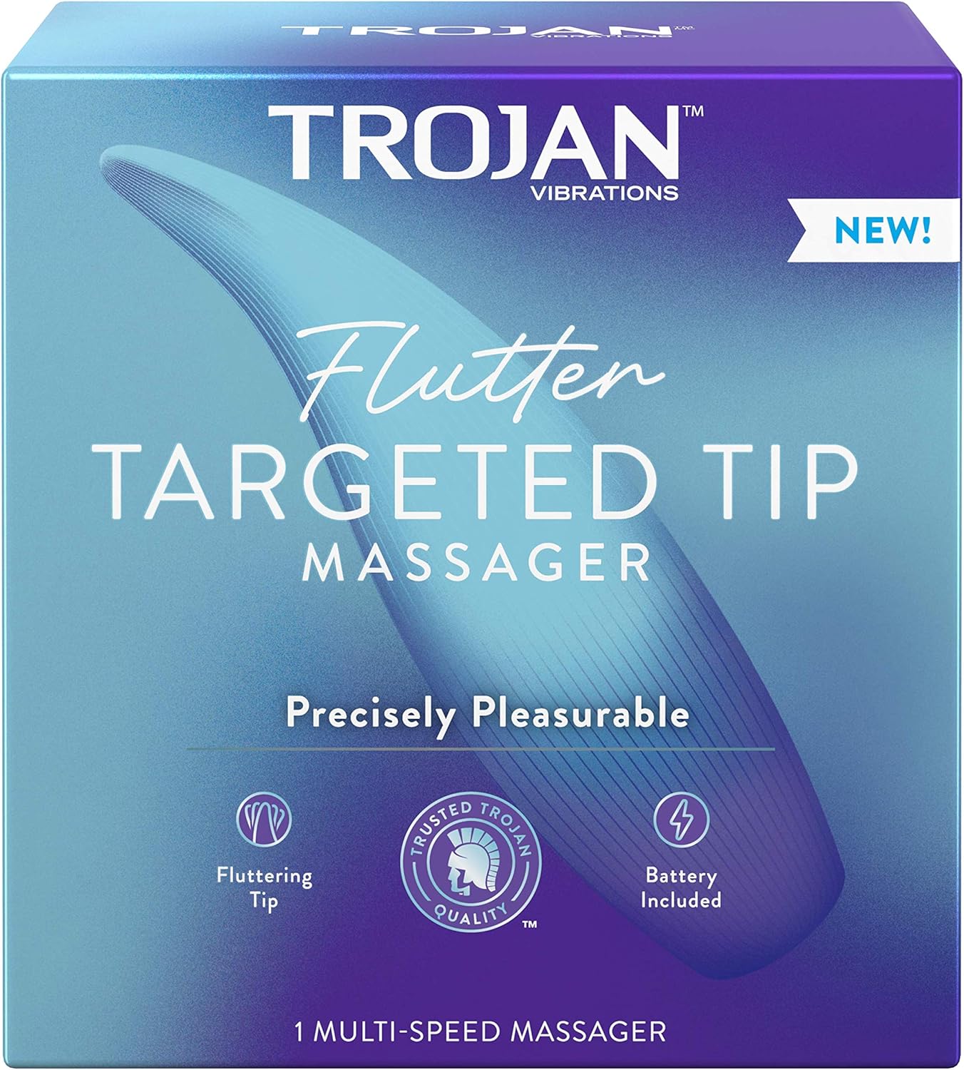 Trojan Flutter Targeted Tip Vibrator Amazonca Health And Personal Care