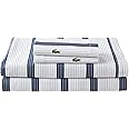 Amazon.com: Lacoste 4-Piece Cotton Sheet Set, Archive, Medieval Blue ...