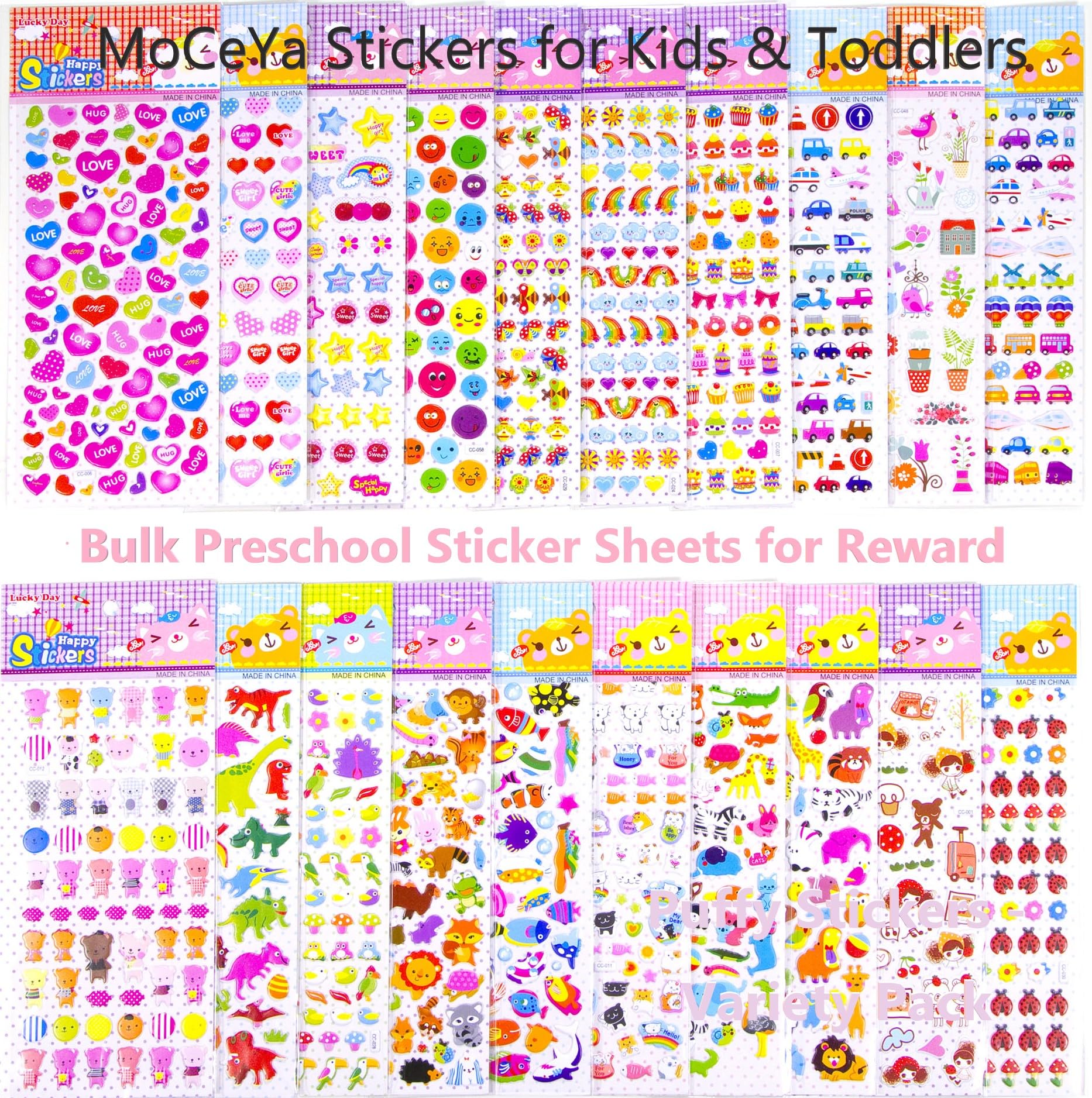 Mua MoCeYa 3D Stickers for Kids and Toddlers 1200+ Puffy Stickers ...