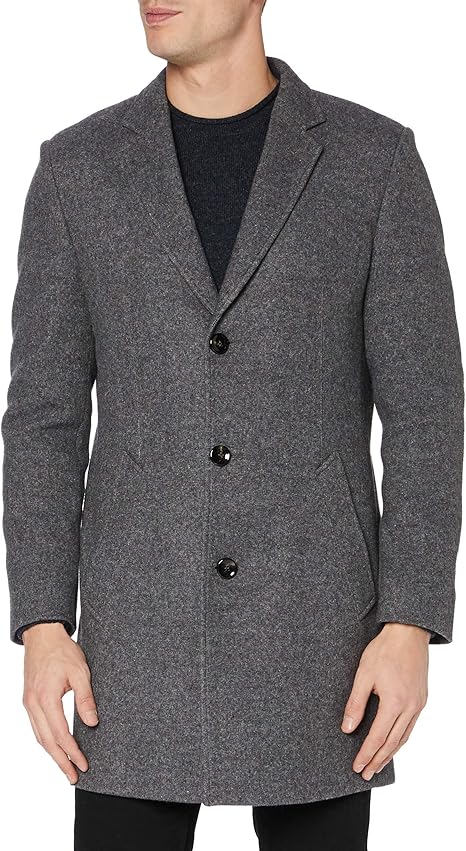 Bugatti Men's Wool Coat: Amazon.co.uk: Clothing