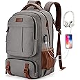 Amazon.com: Tzowla Canvas Laptop Backpack, Bag for Men Women,Travel ...