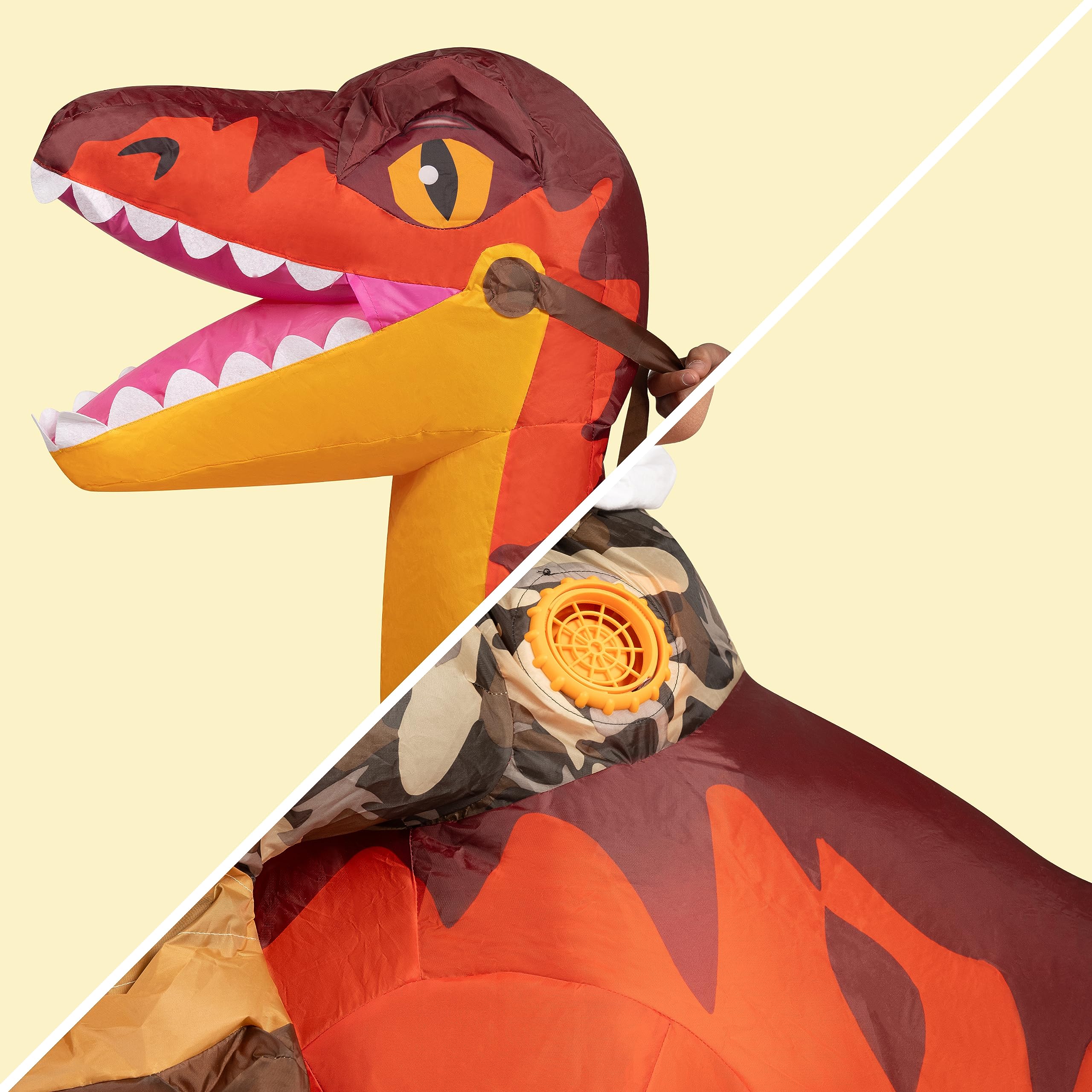 Mua Kids Inflatable Dinosaur Costume, Riding a Velociraptor Costume ...