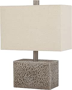 Amazon Brand – Stone & Beam Modern Slate Rock Table Desk Lamp with ...