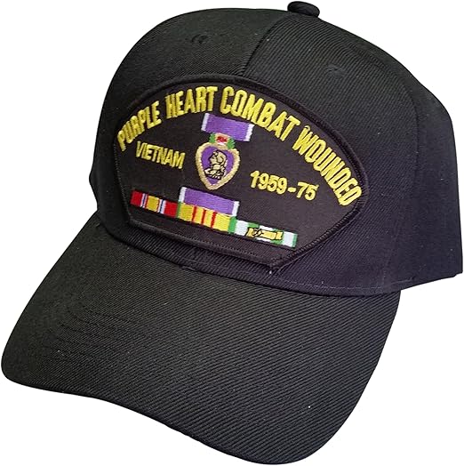 Amazon.com: Purple Heart Vietnam Veteran Combat Wounded Low-Profile ...
