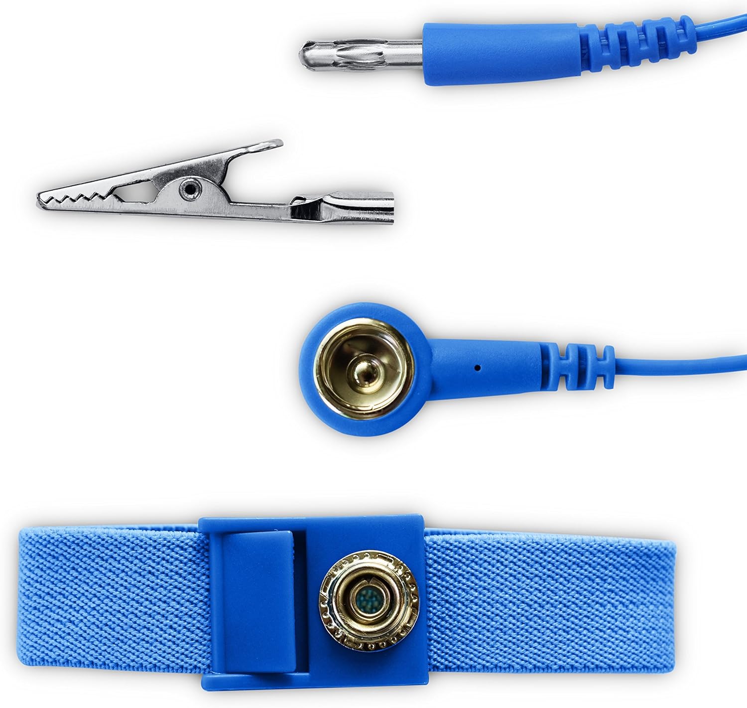 homEdge Anti – Static Wrist Straps, 4 Packs Reusable Anti-Static Wrist ...