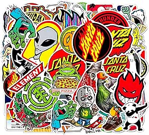 Amazon.com: SDHM99 100Pcs Skateboard Stickers, Skateboading Pack ...