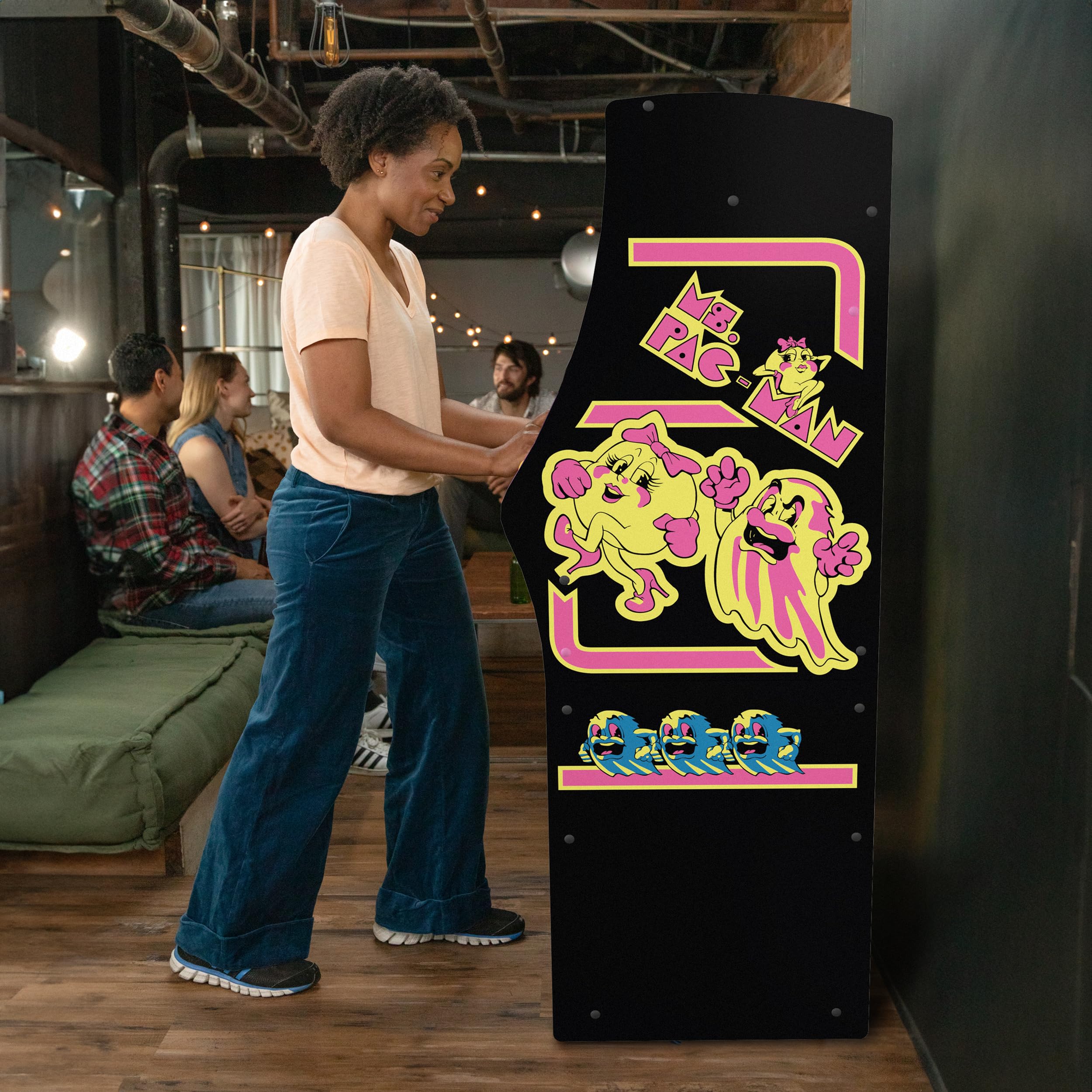 Mua ARCADE1UP Ms. PACMAN Deluxe Black Variant Arcade Machine, built for ...