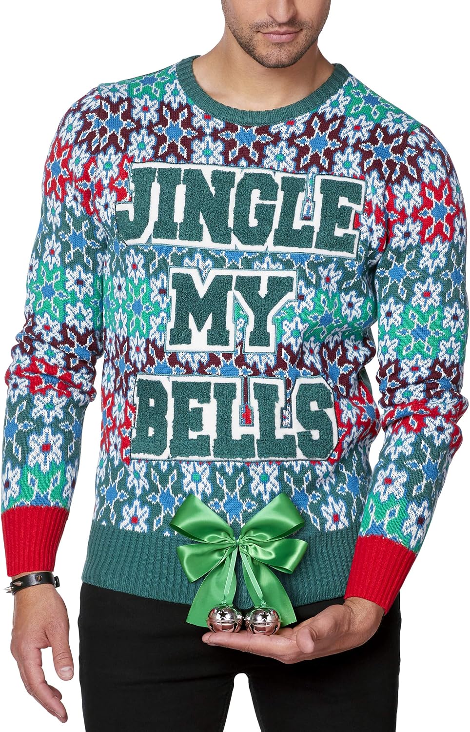 Amazon Spencer s Jingle My Bells Ugly Christmas Sweater Clothing Amazon Spencer s Jingle My Bells Ugly Christmas Sweater Clothing