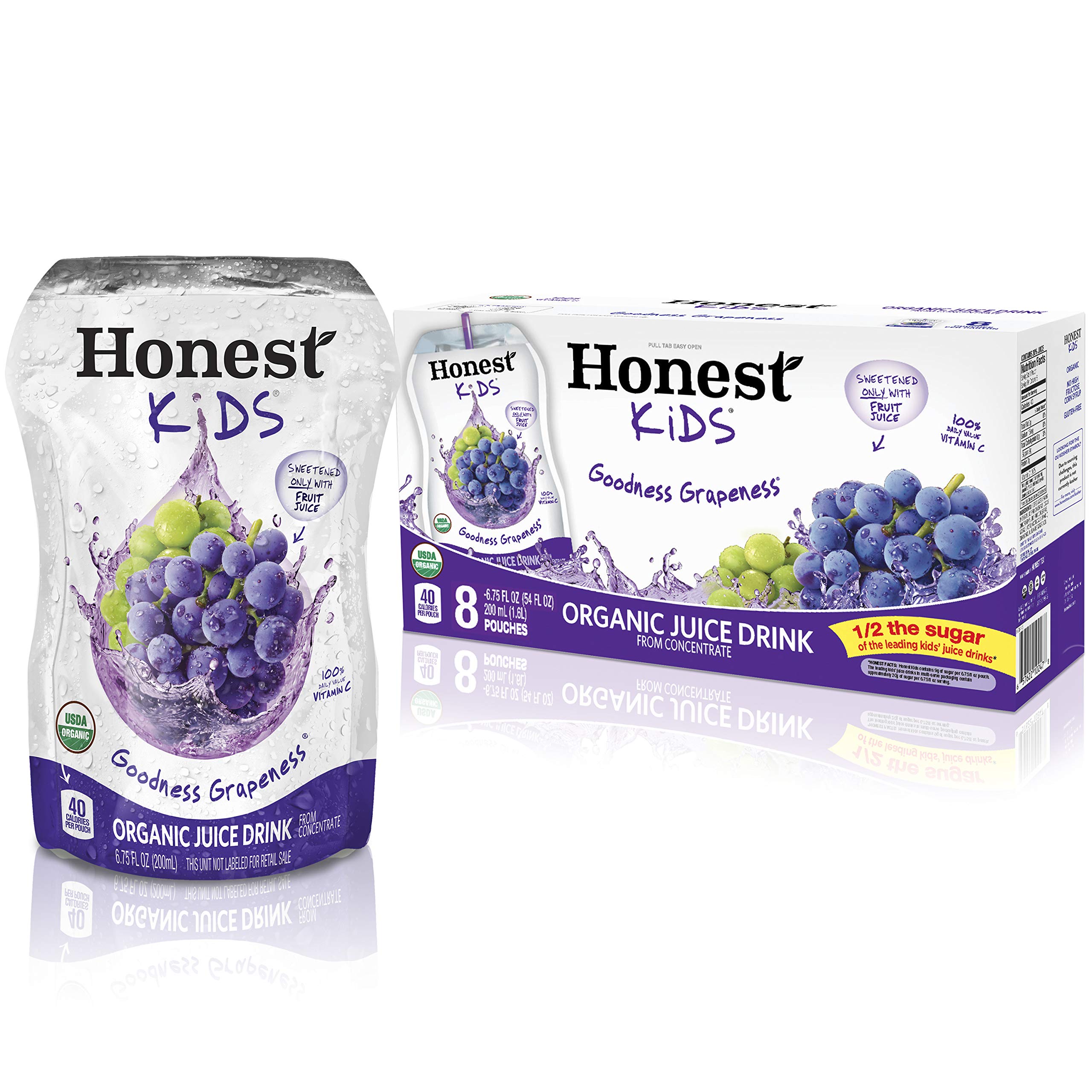 Amazon.com : HONEST Kids Organic Juice Drink, Tropical Tango Punch, 6. ...