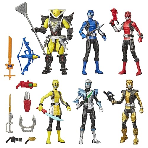 Power Rangers Beast Morphers 6 Inch Action Figure Multipack 6 Figures ...
