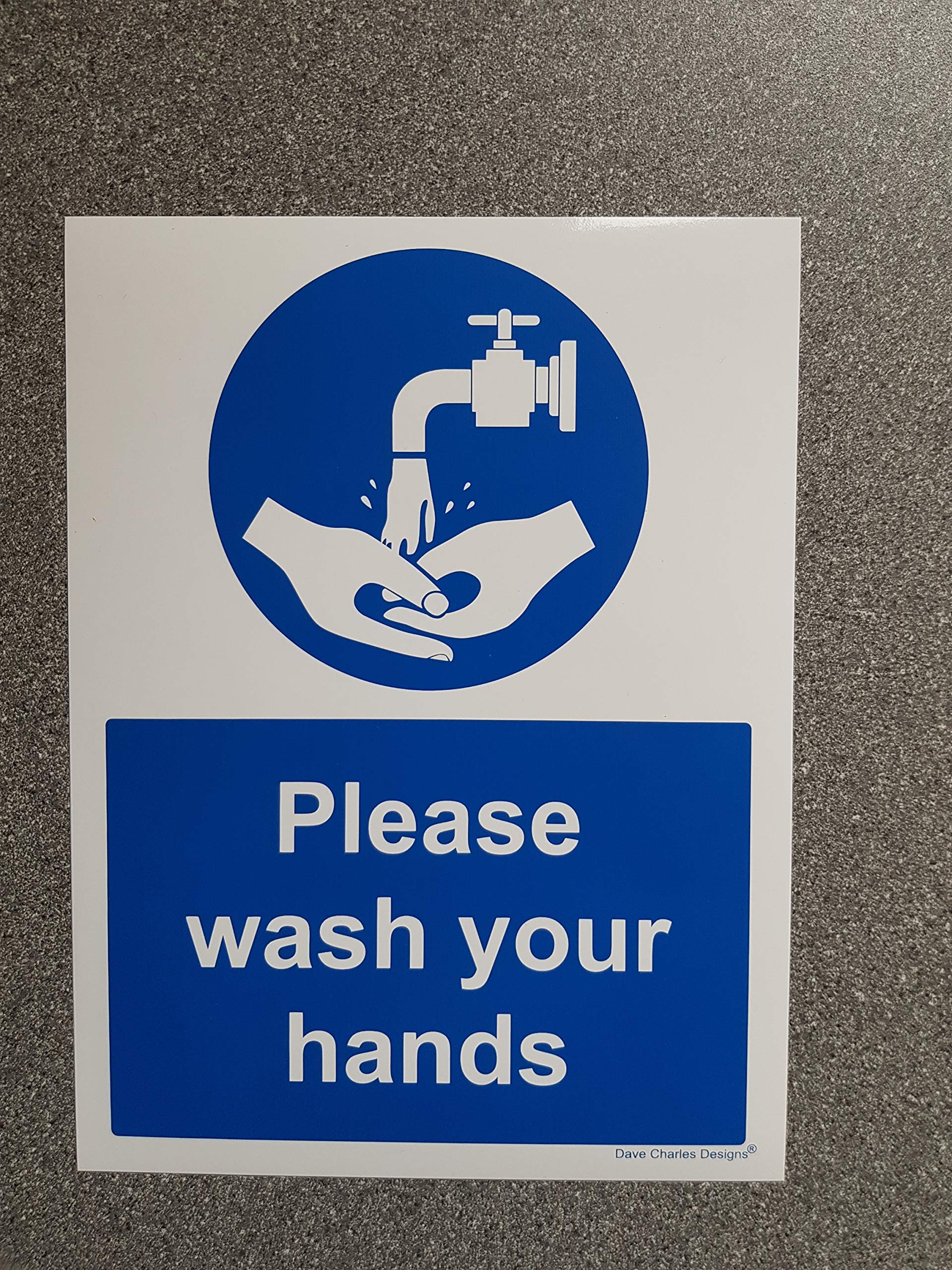 Buy Please Wash Your Hands Sign A5 150mm X 200mm Self Adhesive Vinyl 