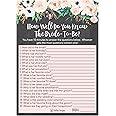 Amazon.com: 25 Floral How Well Do You Know The Bride Bridal Wedding ...