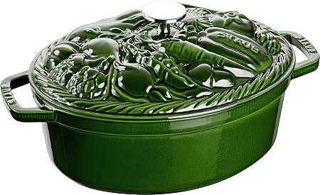 Staub Vegetable Cocotte, Basil, 4.25 qt. - Basil: Amazon.in: Home & Kitchen