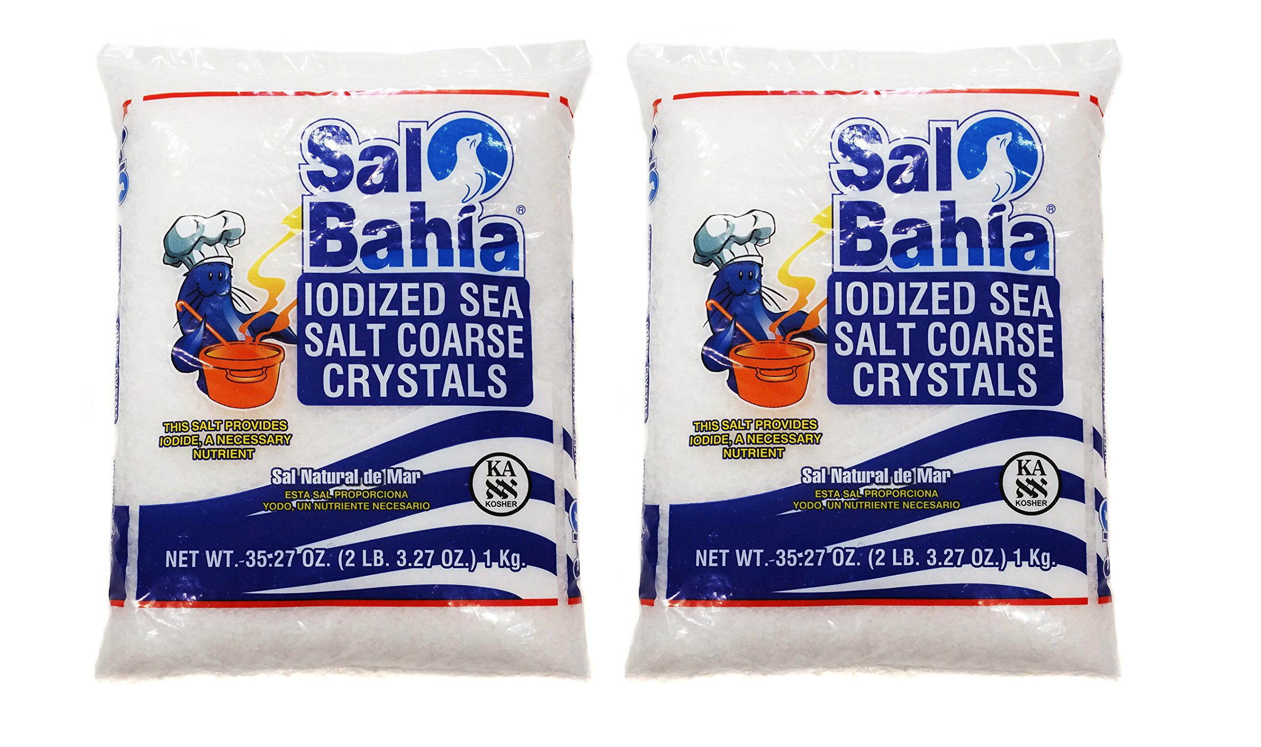 Amazon.com : Sal Bahia Iodized Sea Salt Canister, 26 oz (2 packs ...