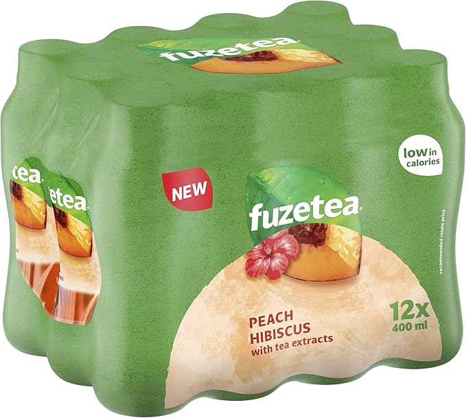 Fuze Tea Peach Hibiscus 12 x 400ml: Amazon.co.uk: Prime Pantry