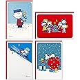 Hallmark Peanuts Boxed Christmas Cards Assortment, Classic Comics (4 ...