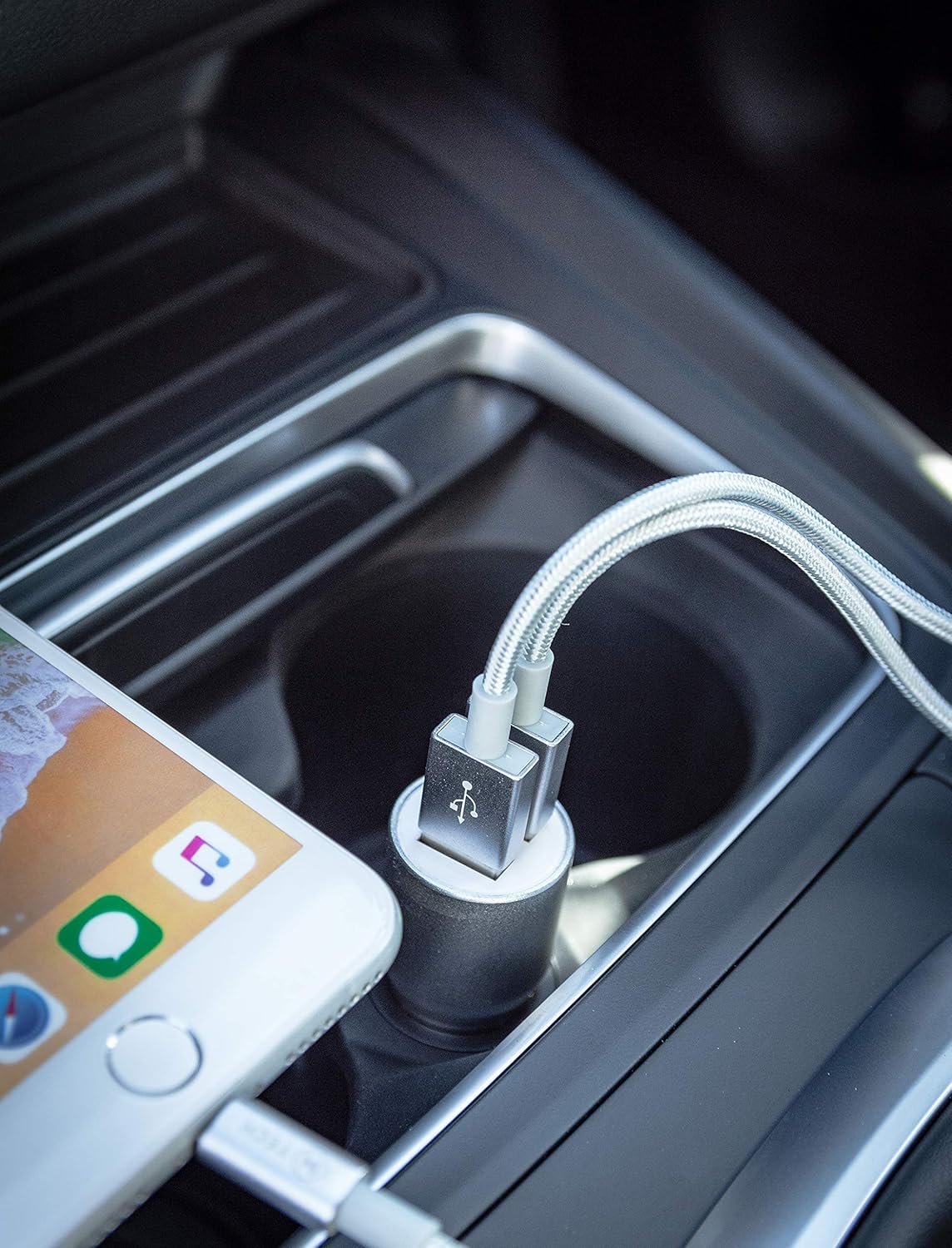 Dual USB Car Adaptor 12/24v Car Accessory Charging Adaptor for USB ...