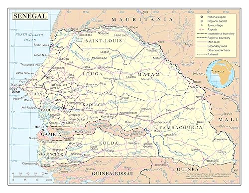 Palmetto Posters 24x31 Laminated Poster: Large detailed political and ...