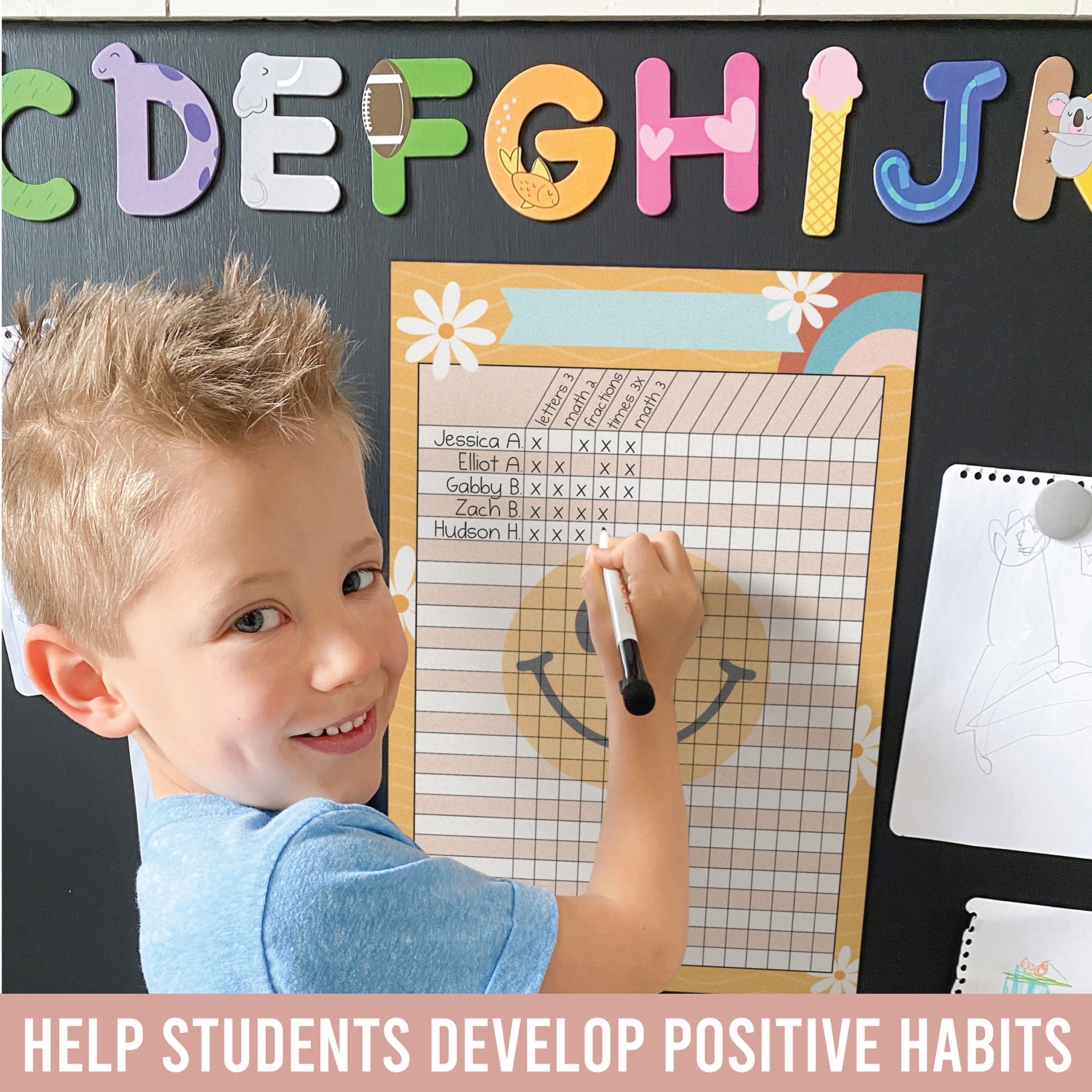 Mua Hadley Designs 4 Retro Data Charts Classroom Incentive Chart for ...
