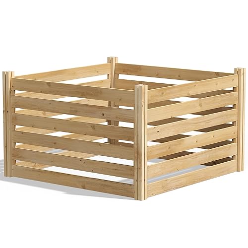 Greenes Fence Cedar Wood Composter, 23.25 Cu ft / 173.92 gallons - Made ...