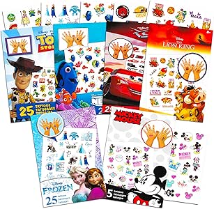 Amazon.com: Disney Tattoos Party Favors Mega Assortment ~ Bundle ...
