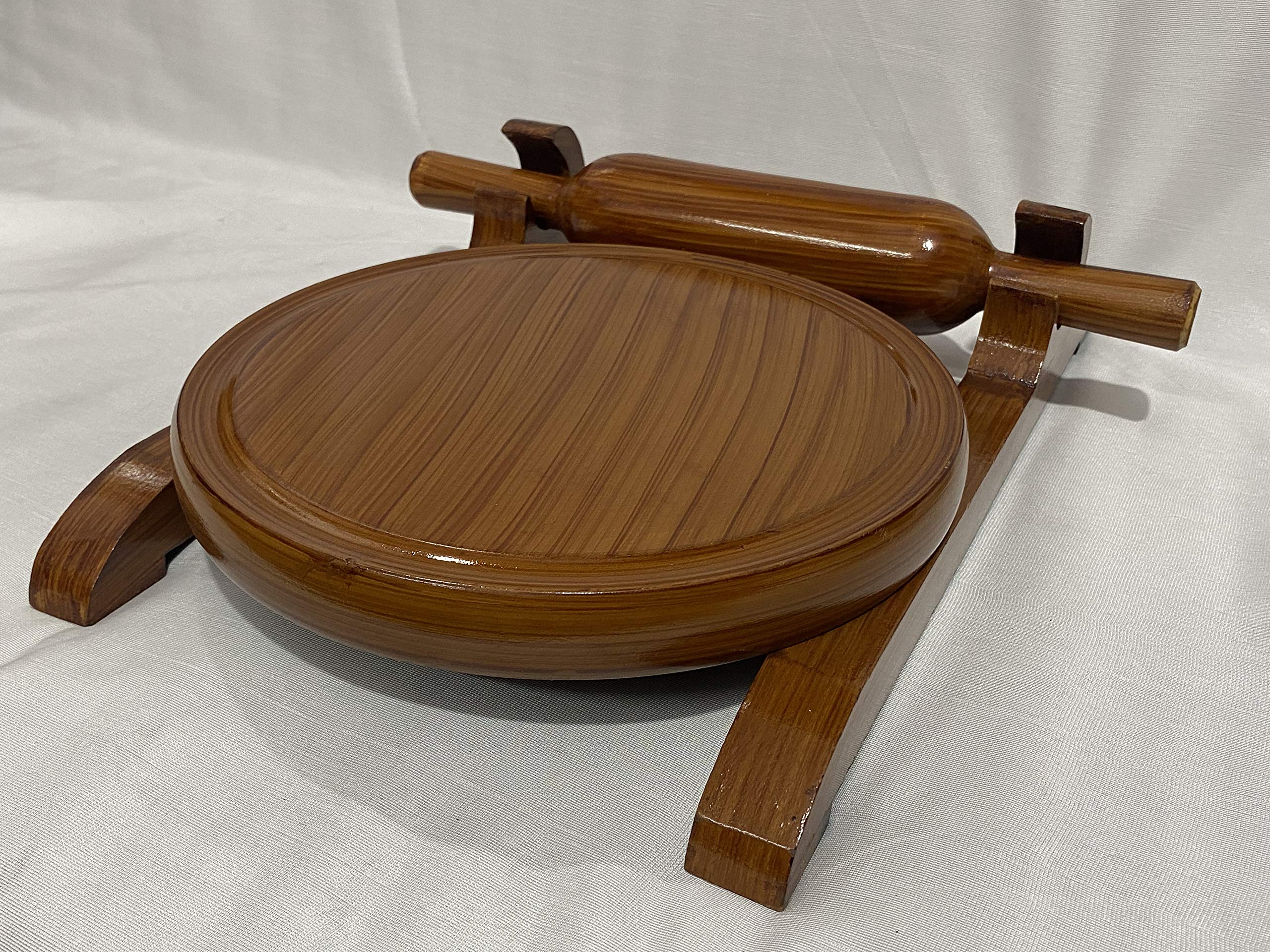 Buy WOODEN CHAPATI ROLLR SET/CHAKLA BELAN,CHAPATI MAKER Online at ...