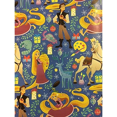 Buy Disneys Tangled Rapunzel Christmas Wrapping Paper -60 Square Feet ...