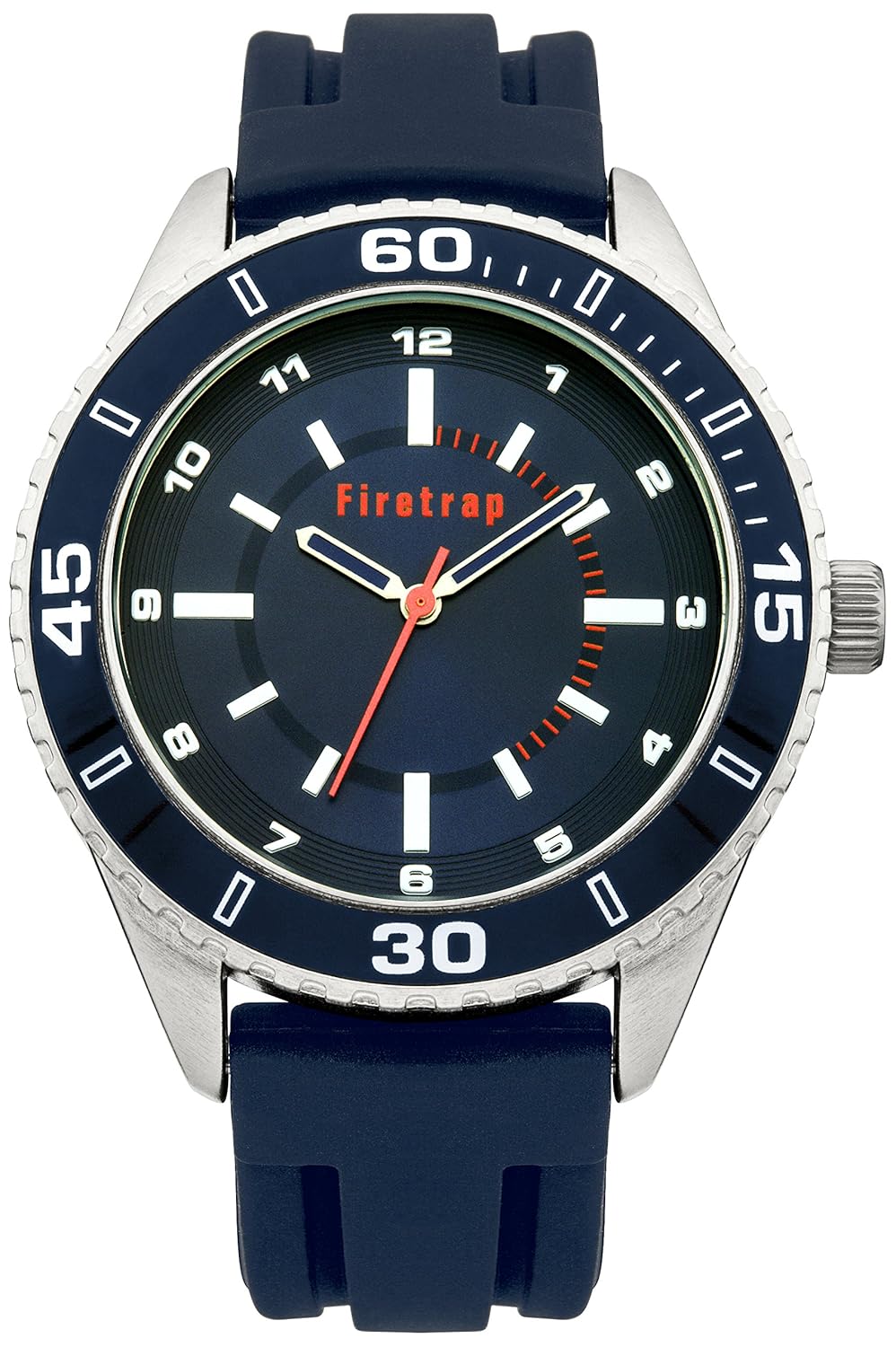 Firetrap men's quartz Watch with blue Dial analogue Display and blue ...