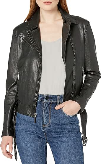 Kenneth Cole Women's Classic Moto Jacket at Amazon Women's Coats Shop