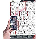 Amazon.com: EverStretch Stretching Poster for Home Gym - with Video ...