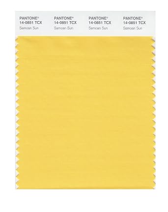 Pantone 14-0851 TCX Smart Color Swatch Card, Samoan Sun: Amazon.in: Watches