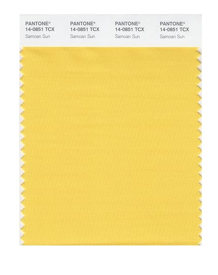 Pantone 14-0851 TCX Smart Color Swatch Card, Samoan Sun: Amazon.in: Watches